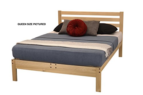 KD Frames Lexington Platform Bed, Queen, Unfinished