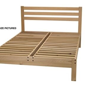 KD Frames Lexington Platform Bed, Queen, Unfinished