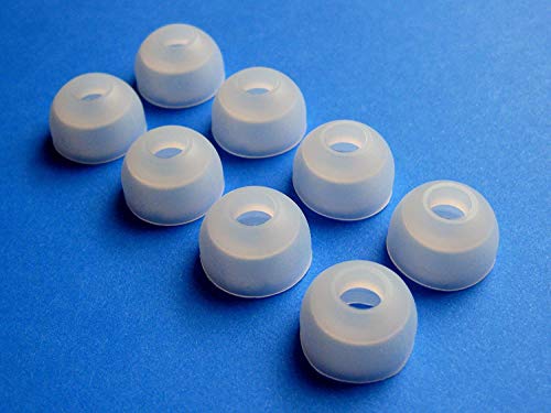 8pcs (CL) Large Size (L) Replacement Adapters Earbuds Eartips Compatible with Motorola S9 S9-HD S10 S10-HD Headphones / Headsets