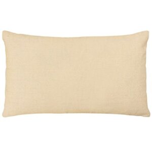 Laura Ashley LAP008366 Decorative Pillow, 1 Count (Pack of 1), Beige/White