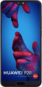 huawei p20 eml-l09 128gb 4gb ram, dual sim lte, 5.8", full hd+ display -dual camera 20 mp +12 mp, gsm unlocked international model, no warranty (black)