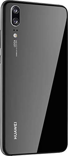 Huawei P20 EML-L09 128GB 4GB RAM, Dual SIM LTE, 5.8", Full HD+ Display -Dual Camera 20 MP +12 MP, GSM Unlocked International Model, No Warranty (Black)