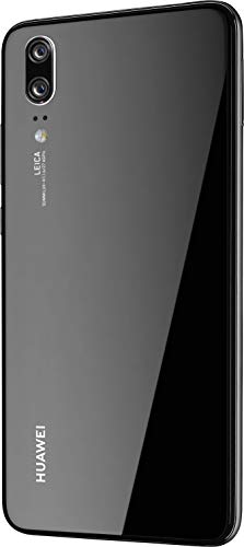 Huawei P20 EML-L09 128GB 4GB RAM, Dual SIM LTE, 5.8", Full HD+ Display -Dual Camera 20 MP +12 MP, GSM Unlocked International Model, No Warranty (Black)