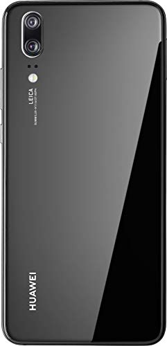 Huawei P20 EML-L09 128GB 4GB RAM, Dual SIM LTE, 5.8", Full HD+ Display -Dual Camera 20 MP +12 MP, GSM Unlocked International Model, No Warranty (Black)