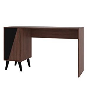 Manhattan Comfort Hogan Office Desk, Dark Brown