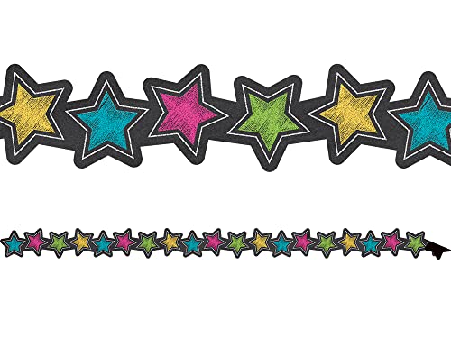 Teacher Created Resources Chalkboard Brights Stars Magnetic Border