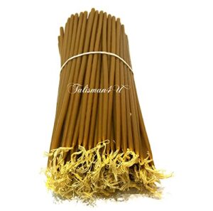 50 natural pure beeswax taper candles 11" tall church jerusalem holy land candles