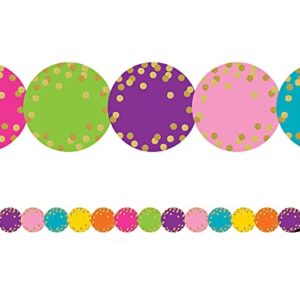 Teacher Created Resources Confetti Circles Die-Cut Magnetic Border 24 x 1.5 inch