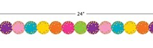 Teacher Created Resources Confetti Circles Die-Cut Magnetic Border 24 x 1.5 inch