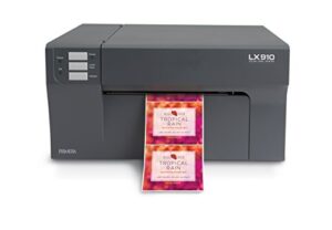 primera lx910 color label printer 74416 - print your own short run product labels, prints up to 8.25" wide