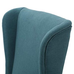 Christopher Knight Home Callie Fabric Dining Chair, Teal Dimensions: 23.25”D x 28.75”W x 46.25”H