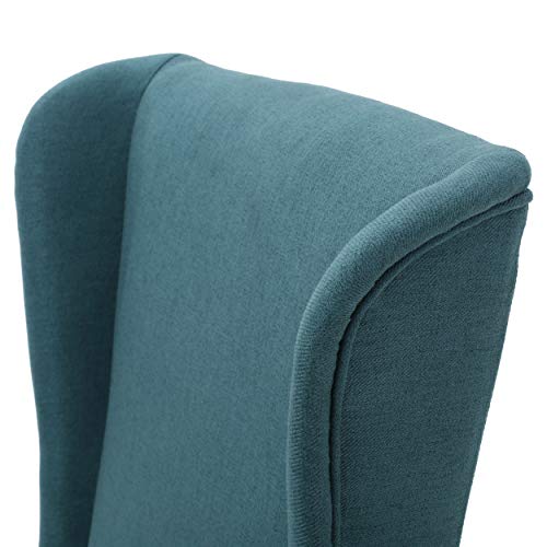 Christopher Knight Home Callie Fabric Dining Chair, Teal Dimensions: 23.25”D x 28.75”W x 46.25”H