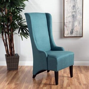 Christopher Knight Home Callie Fabric Dining Chair, Teal Dimensions: 23.25”D x 28.75”W x 46.25”H