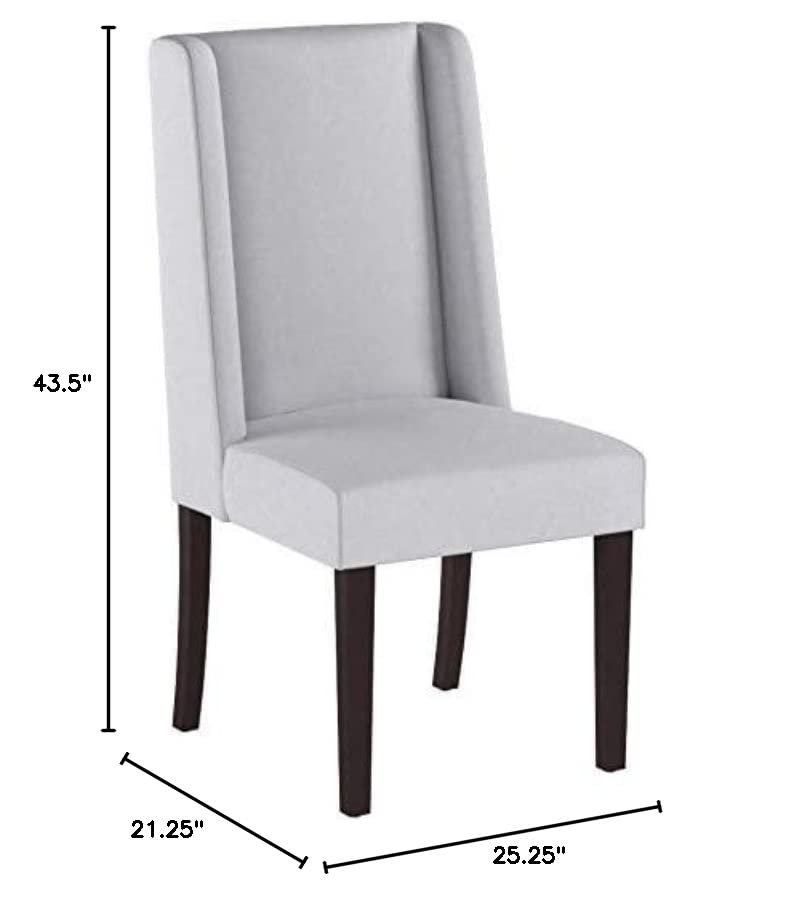 Christopher Knight Home Rory Fabric Dining Chairs, 2-Pcs Set, Light Grey Blue