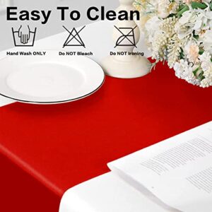 GFCC Pack of 10 Red Satin Table Runner 12 x 108 Inches for Wedding Party Events Decoration