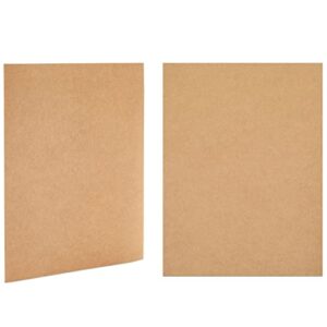 96 Pack Tan Kraft Paper Material Sheets for Wedding, Party Invitations, Drawing, DIY Projects, Letter Size, 176gsm (8.5 x 11 In)