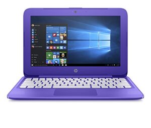 hp stream (11-ah120nr) 11.6 inch laptop with intel celeron n4000 processor, 4gb ram, 32 gb emmc storage, office 365 personal 1-year included, windows 10 (infinity purple)