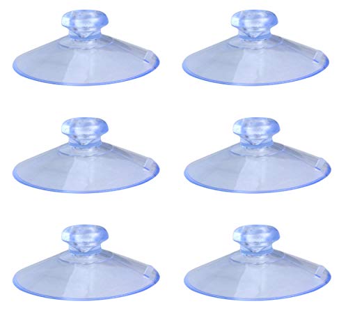 Double Sided Suction Cups:OUNONA 50 Pieces Clear Suction Cups PVC Plastic Suction Cup Without Hooks (45mm)