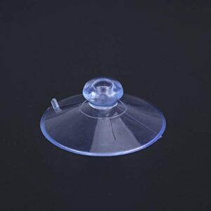 Double Sided Suction Cups:OUNONA 50 Pieces Clear Suction Cups PVC Plastic Suction Cup Without Hooks (45mm)