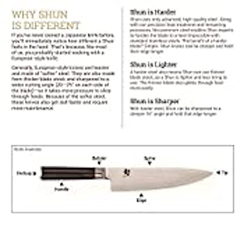 Shun Cutlery Sora 3-Piece Build-A-Block Set, Kitchen Knife and Knife Block Set, Includes 8” Chef's Knife, Honing Steel, & Knife Block, Handcrafted Japanese Kitchen Knives