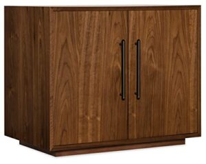 hooker furniture elon 2 door storage cabinet in medium wood