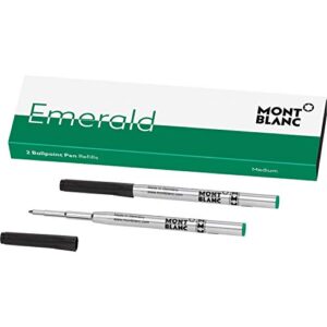 montblanc ballpoint refills emerald green medium - 118126