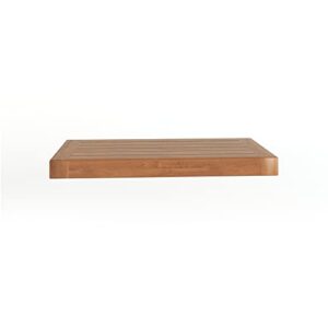 18" Moa Teak Flat Wall Shelf