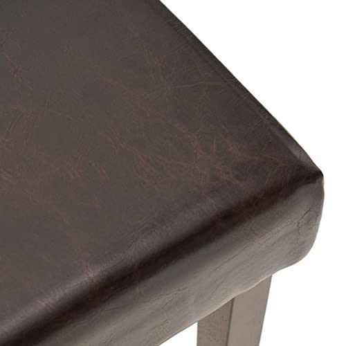 Christopher Knight Home Ryan Dining Chair, Leather, Brown