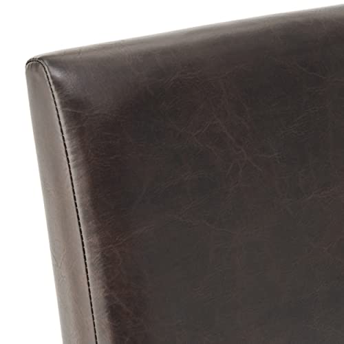 Christopher Knight Home Ryan Dining Chair, Leather, Brown