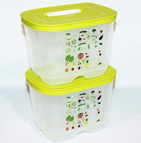 Tupperware Set of 2 Small Deep Fridgesmart Containers 7 Cups Margarita