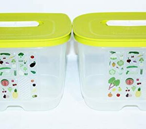 Tupperware Set of 2 Small Deep Fridgesmart Containers 7 Cups Margarita