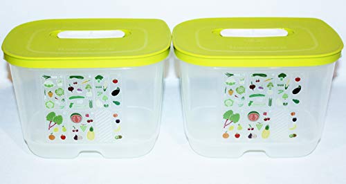 Tupperware Set of 2 Small Deep Fridgesmart Containers 7 Cups Margarita