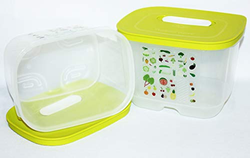 Tupperware Set of 2 Small Deep Fridgesmart Containers 7 Cups Margarita