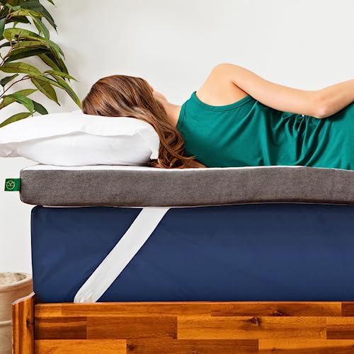 Sleepyhead 2-Inch Twin XL Mattress Topper - Copper-Infused Memory Foam Topper with Washable Cover - College Dorm Room Essential (Twin XL, 2'' Copper Topper)