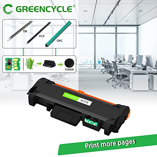 GREENCYCLE Compatible Toner Cartridge Replacement for Samsung MLT-D118L MLT-D118S D118L D118S Use for Xpress M3015DW M0365FW Printer (High Yield Black, 2-Pack)