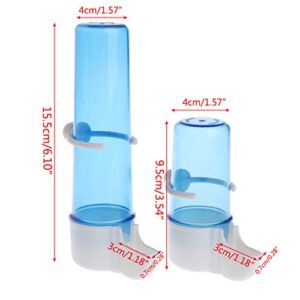 Wodwad Parrot Feeder Automatic Water Drink Container Food Dispenser Cage Birds Supplies (L)