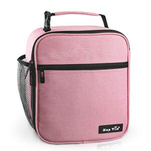 hap tim lunchbox for adult, insulated lunch bag for women, reusable lunch box, spacious lunchbag, pink (18654-pk)