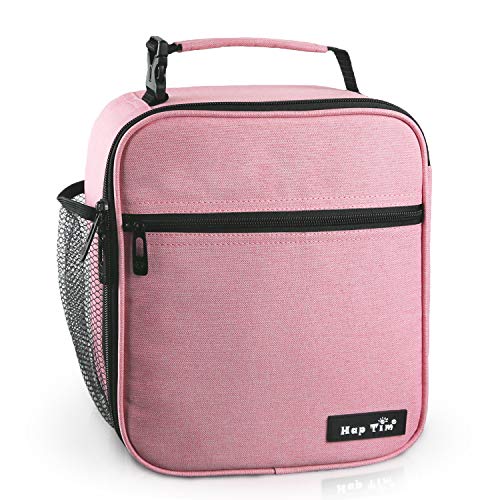 Hap Tim Lunchbox for Adult, Insulated Lunch Bag for Women, Reusable Lunch Box, Spacious Lunchbag, Pink (18654-PK)