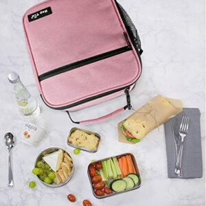 Hap Tim Lunchbox for Adult, Insulated Lunch Bag for Women, Reusable Lunch Box, Spacious Lunchbag, Pink (18654-PK)