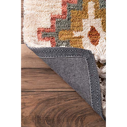 nuLOOM Anna Moroccan Tassel Area Rug, 5' x 8', Multi