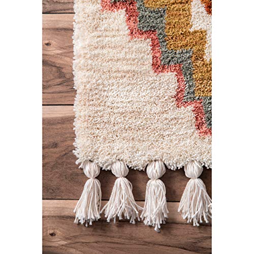 nuLOOM Anna Moroccan Tassel Area Rug, 5' x 8', Multi