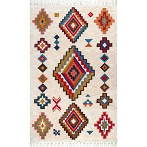 nuLOOM Anna Moroccan Tassel Area Rug, 5' x 8', Multi