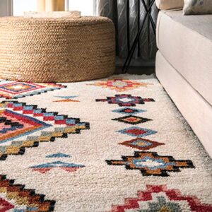 nuLOOM Anna Moroccan Tassel Area Rug, 5' x 8', Multi