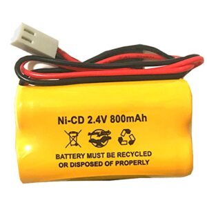 Dual-Lite 0120822-E 12-822 Atlight 100003A097 Lithonia Chloride 100-003-A093 100-003-A095 2.4v 800mah NiCad Battery Pack Replacement Exit Sign Emergency Light 12-790 Custom-7