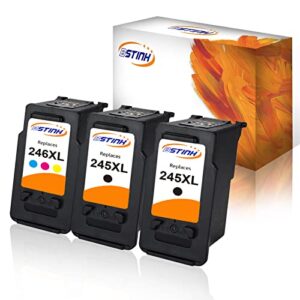 bstink 245 246 pg-245xl cl-246xl ink cartridge replacement compatible with canon pixma mx490 mx492 mg2520 mg2522 mg2920 mg2922 mg2924 mg2420 ip2820 printer