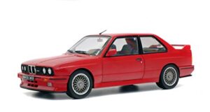 solido s1801502 1990 bmw e30 m3 die cast car, red, 1:18 scale