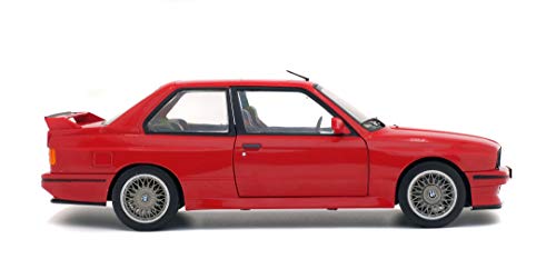 Solido S1801502 1990 BMW E30 M3 Die Cast Car, Red, 1:18 Scale