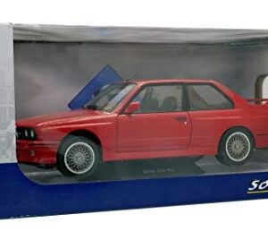 Solido S1801502 1990 BMW E30 M3 Die Cast Car, Red, 1:18 Scale