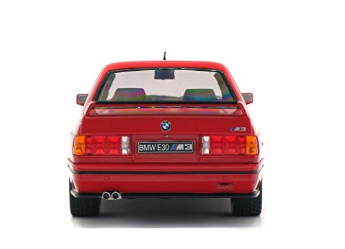 Solido S1801502 1990 BMW E30 M3 Die Cast Car, Red, 1:18 Scale