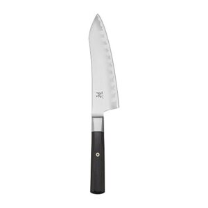 miyabi koh rocking santoku knife, black/stainless steel, 7"